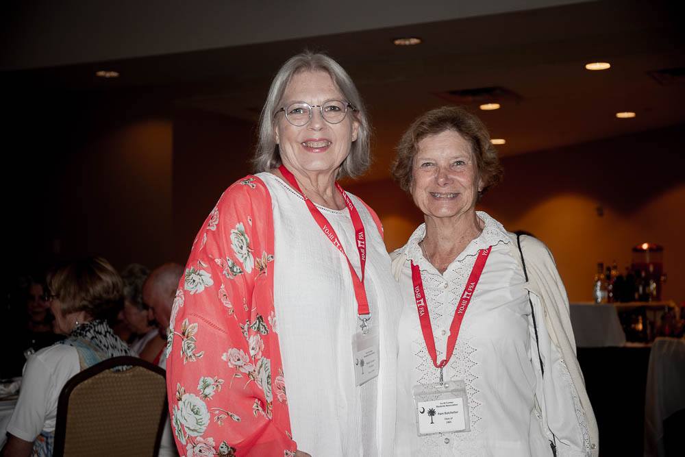 L-R: Sue Preston (65), and Pam Batchellor (65).